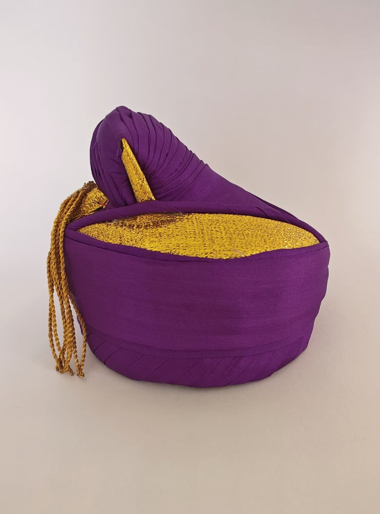 Plain Puneri Pagadi for Batu - Purple – Soyara Ethnics Studio